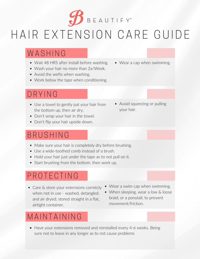 Hair Extension Guide + Printable | Walker Tape®