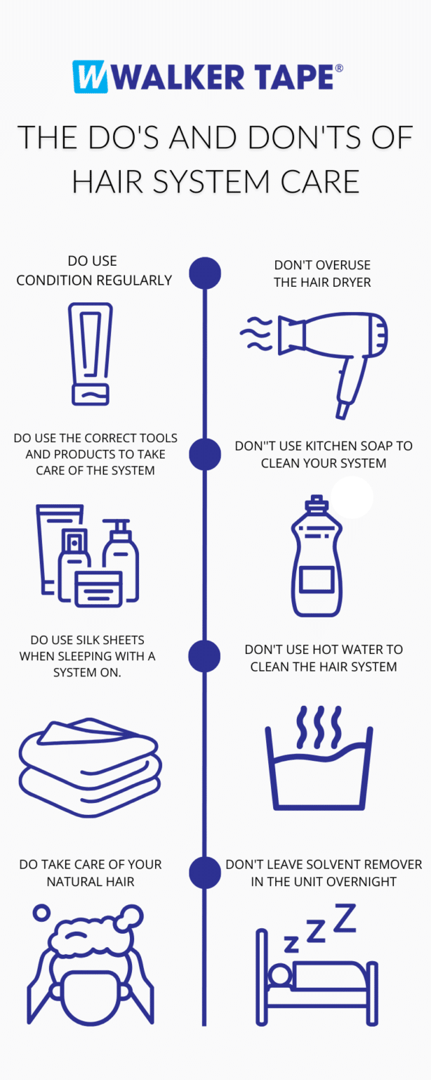 The Do's and Don'ts of Hair System Care | Walker Tape®
